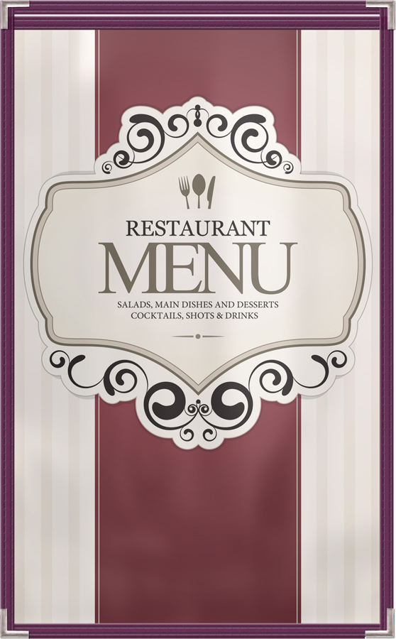 Menu Covers - Contemporary Menu Covers and Classic Menu Covers, in ...